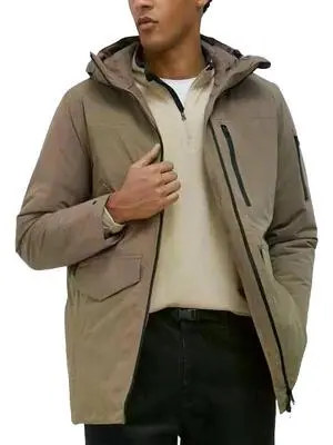 JACK WOLFSKIN Hooded Zip Jacket - Brown