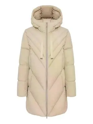 COLMAR Quilted Hooded Coat - Neutrals