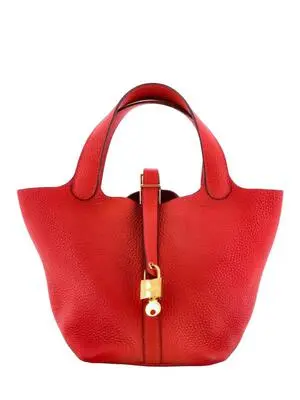 Hermès Picotin Lock Clemence Pm - Red