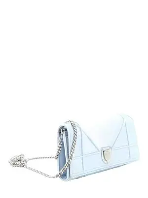 Dior Diorama Croisiere Chain Wallet - Blue