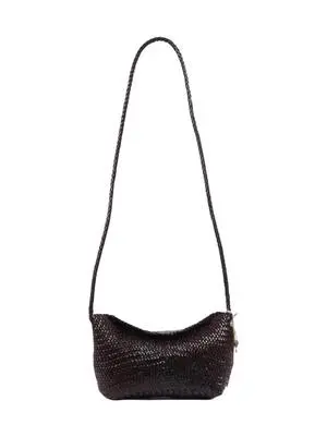Dragon Diffusion Corsina Diagonal Woven Shoulder Bag - Brown