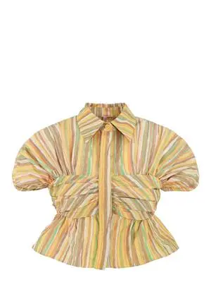 Alexis Striped Top - Yellow