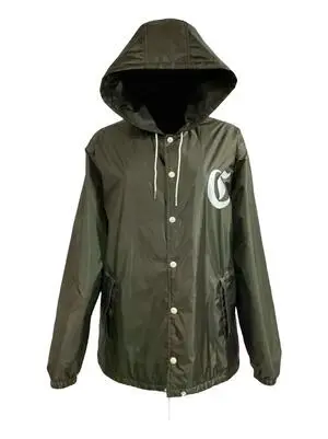 Celine Logo-print Hooded Jacket - Green