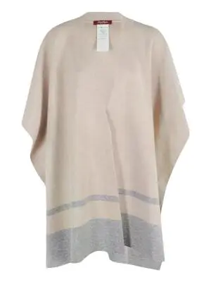 Max Mara Salato Striped Cape - Neutrals