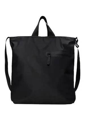 Rains Zip Pocket Tote Bag - Black