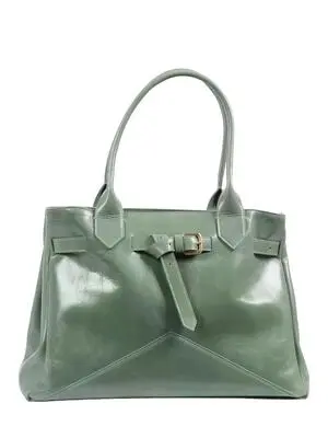 BALLANTYNE Leather Tote Bag - Green