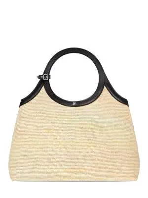 COURREGES Holy Raffia Tote - Neutrals