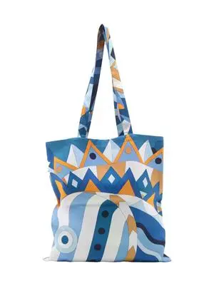 Hermès Petit H Silk So Tote Bag - Blue