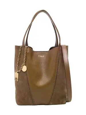 Chloé Grained-leather Tote Bag - Brown