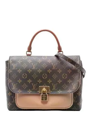 LOUIS VUITTON 2018 Monogram Marignan Satchel - Brown