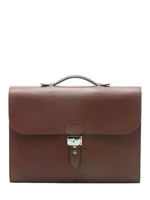 Hermès 2012 Evercolor Sac A Depeches 38 Business Bag - Brown