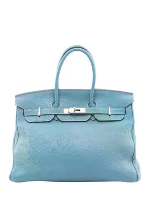 Hermès 2010 Birkin 35 Handbag - Blue