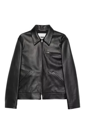 JIL SANDER Zip-up Jacket - Black