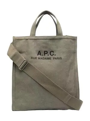 A.p.c. Recuperation Canvas Shoulder Bag - Grey