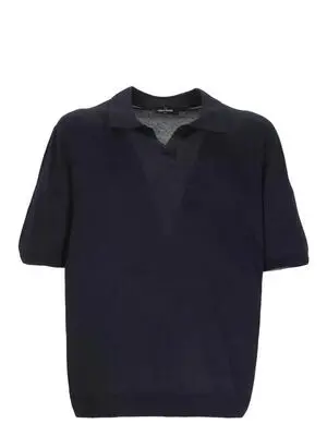 GRAN SASSO Polo-collar T-shirt - Blue