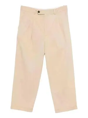 Drole De Monsieur Pleated Trousers - Neutrals