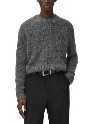 ALLSAINTS Textured Knit Pullover - Grey