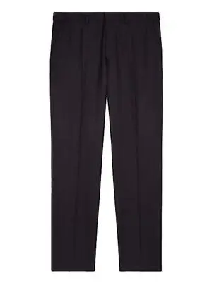 The Kooples Pinstriped Straight-leg Wool Trousers - Navy-red