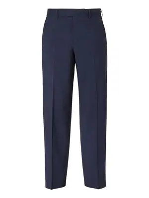 Fendi Tailored Dark Wool Trousers - Blue