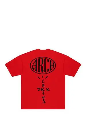 VIRGIL ABLOH Cactus Jack X Arch Paper Plane Tee Shirt - Red