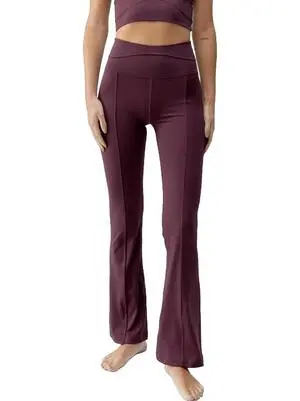 BORN LIVING YOGA Saori Performance High Rise Sport Legging - Dark Cherry