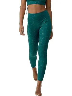 BORN LIVING YOGA Organic 7/8 Performance Leggings - Deep Green