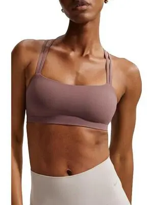Nike Zenvy Strappy Light-support Padded Sports Bra - Tattoo/white