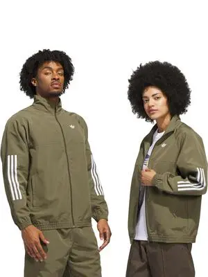 Adidas Skateboarding Gatsele Track Jacket - Olive Strata / White