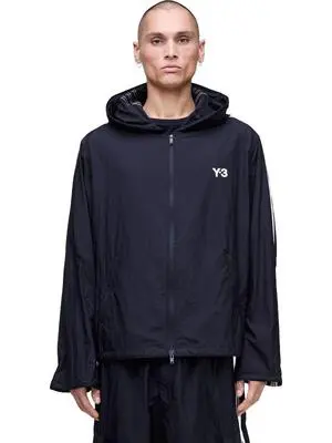 Adidas Y-3 Nylon Wired 3-stripes Track Top - Black