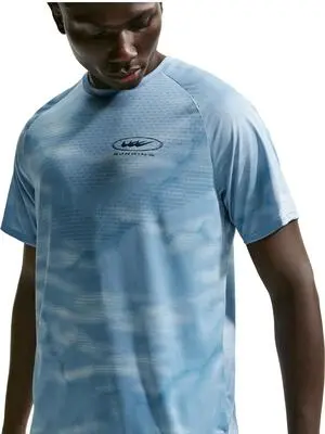 Nike Stride Dri-fit Adv Short-sleeve Running Top - Blue
