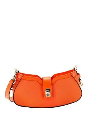 Gucci Gg Canvas Mini Shoulder Bag - Orange