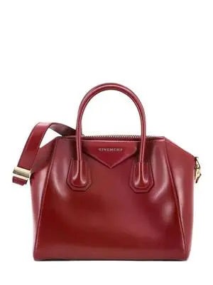 Givenchy Antigona Small Satchel Glazed Leather - Red
