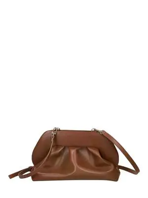 THEMOIRE Gathered Crossbody Bag - Brown