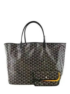 Goyard Saint Louis Coated Canvas Gm Tote Bag - Black