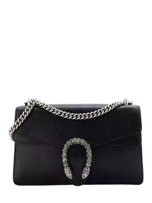 Gucci Dionysus Leather Medium Shoulder Bag - Black