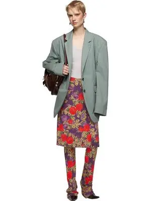 Acne Studios Layered Skirt Pants - Multi Purple
