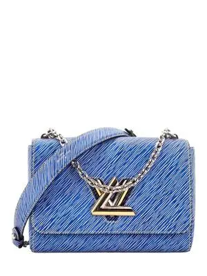 LOUIS VUITTON Twist Mm Limited Edition Pin Embellished Shoulder Bag - Blue
