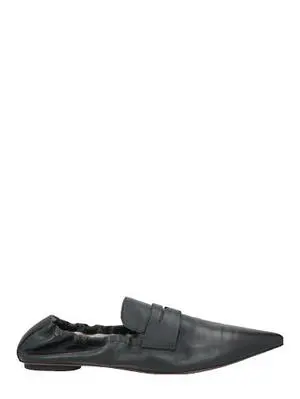 TOD'S Leather Penny Loafers - Black