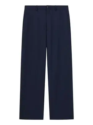 Giorgio Armani Cashmere Twill Trousers - Navy Blue