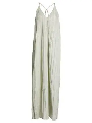 ALYSI Pleated Maxi Dress - Sage Green