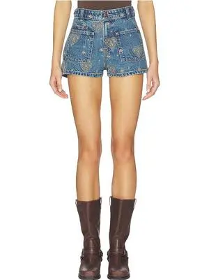 Free People We The Free Bettie Embroidered Short - Be Mine