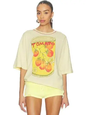 Free People We The Free In Spring Tee - Lemon Water Combo