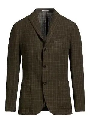 Boglioli Blazer Military Size Linen - Green