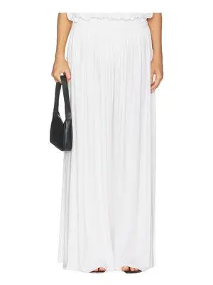 Norma Kamali Wide Leg Peasant Pant - Snow White