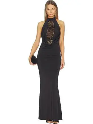 NOOKIE Rhianna Halter Gown - Black