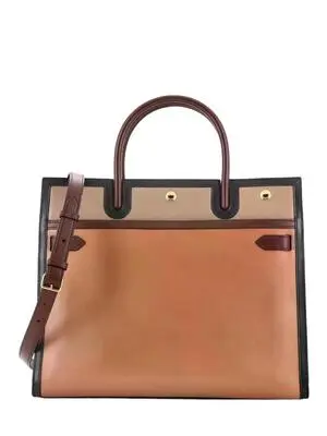 BURBERRY Medium Leather Tote Bag