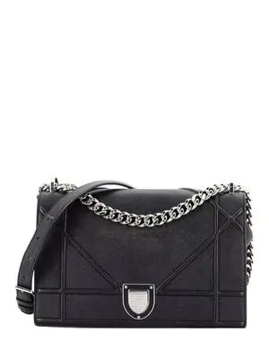 DIOR Diorama Flap Bag Grained Calfskin Medium