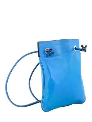 Hermès Aline Bag Milo Lambskin And Swift Mini Crossbody Bag - Blue