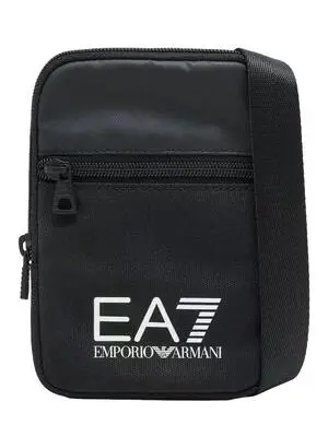 EA7 Logo-print Shoulder Bag - Uc001 Black