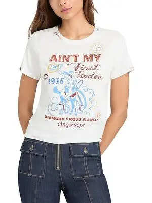 Cinq À Sept Cinq A Sept Bespoke Ain't My First Rodeo Tee White Multi